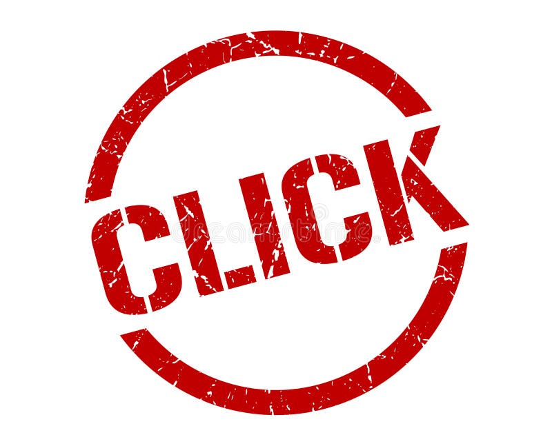 Click stamp stock vector. Illustration of grunge, rubber - 136866310