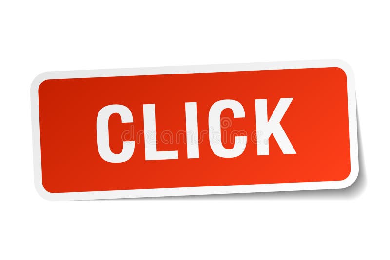 Click sticker. stock vector. Illustration of banner - 158772611