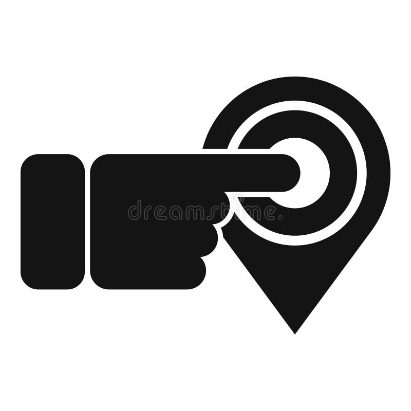 Click on Store Location Icon Simple Vector. Street Map Stock Vector ...