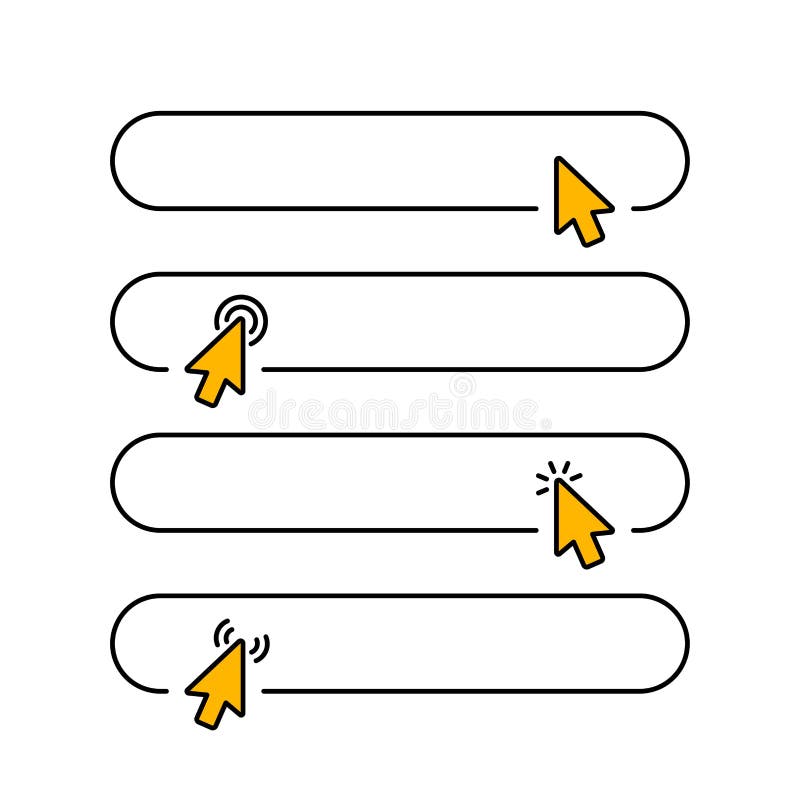 Click Submit Blank Button in Line Style Design with Various Arrow ...