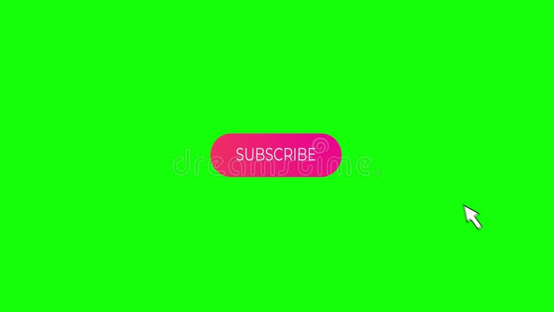 Click on the Subscribe Button on a Green Background 4k. Abstract 3d ...