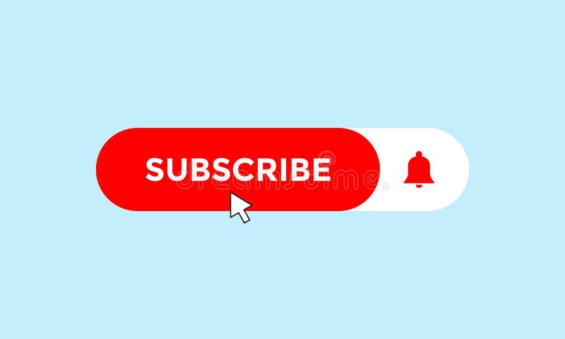 Click Subscribe Button Icon. Element of Channel Subscriptions Stock ...