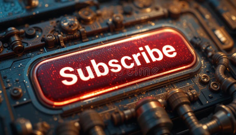 Click Subscribe Button on Intricate Metal Surface for Channel Growth ...