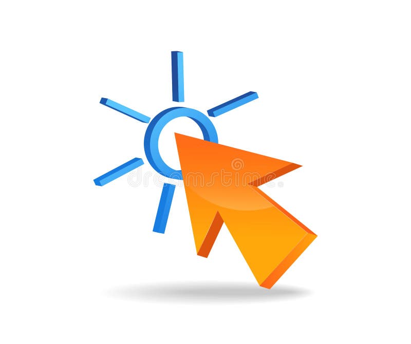 Click Symbol Flat 3d Isometric Illustration Concept Stock Illustration ...