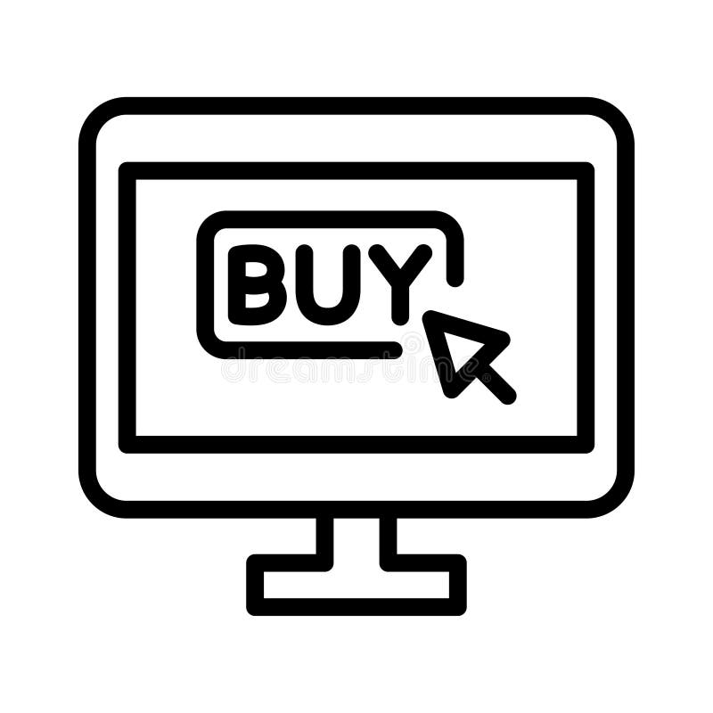 Click to buy icon stock vector. Illustration of meticulously - 224439882