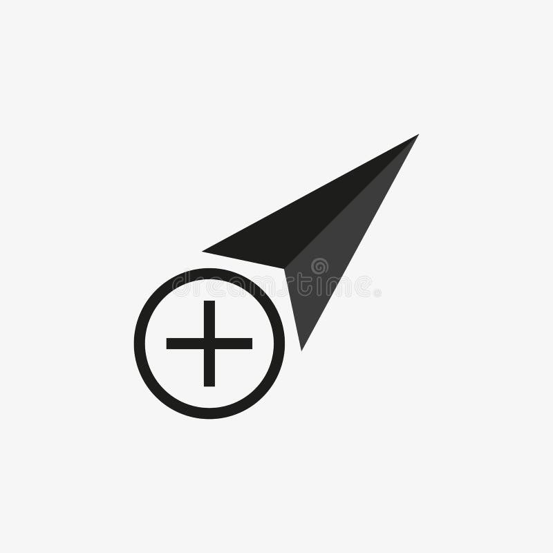 Click Vector Icon, Cursor Symbol with Cancel Sign. Cursor Arrow Icon ...