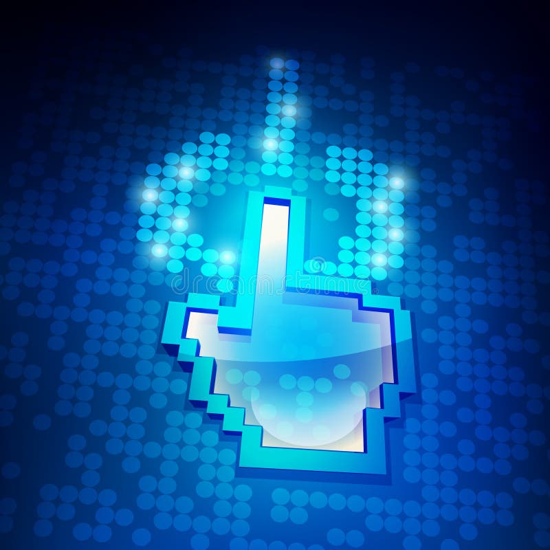 Click stock vector. Illustration of electric, pointer - 83045878