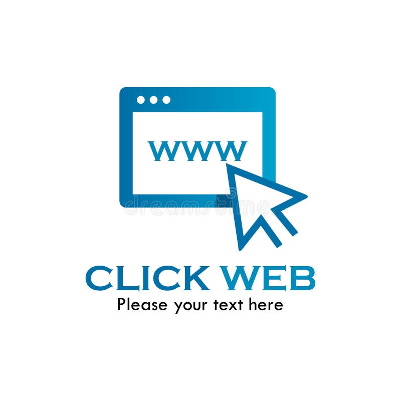 Click web logo stock vector. Illustration of branding - 264178236