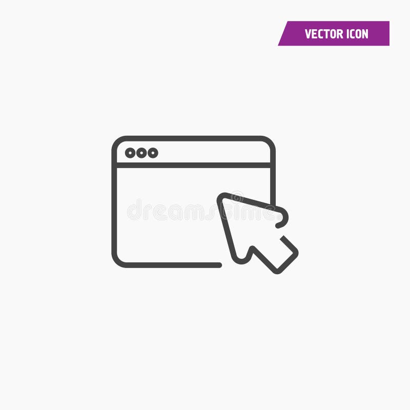 Click New Web , Internet Page, Cursor Icon. Stock Vector - Illustration ...