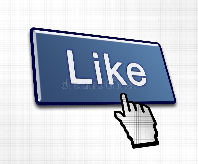 Like Facebook logo wall editorial stock photo. Illustration of media ...