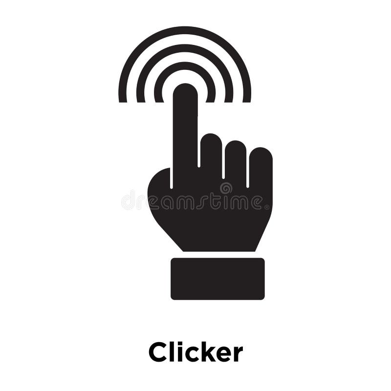 Clicker Concept Vector Linear Icon Isolated on Transparent Background ...