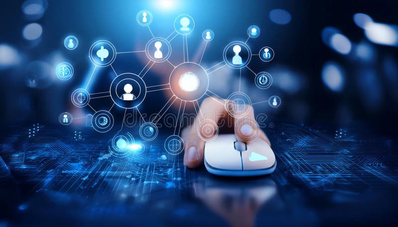 Clicking and Digital Interaction, Featuring Elements Like Computer Mice ...