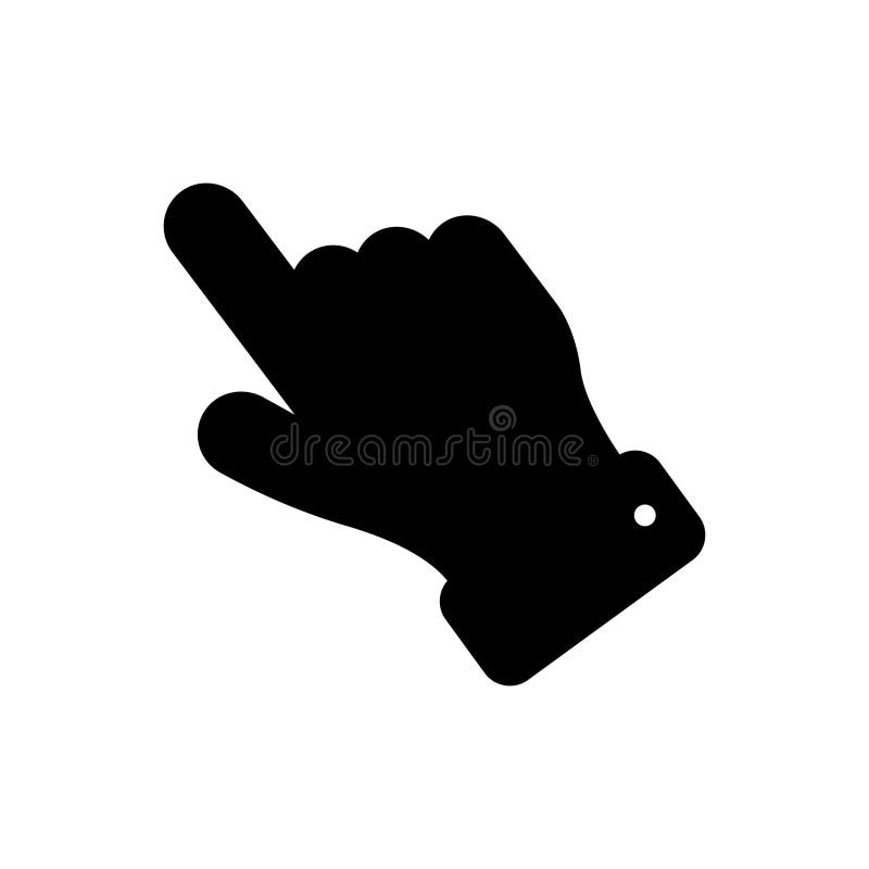 By Clicking the Finger Icon, the Hand Points To the Vector. Pointer ...