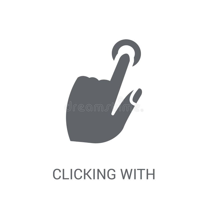 Clicking with the Left Hand Icon. Trendy Clicking with the Left Stock ...
