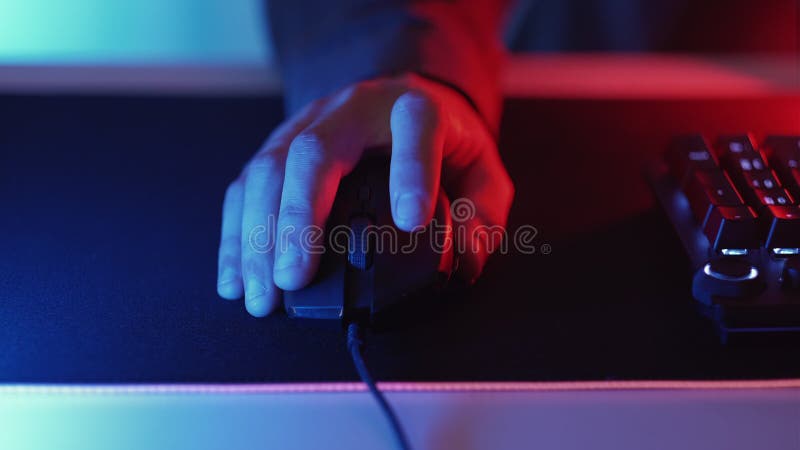 Clicking Mouse Choosing Option Presses Button Loop Stock Video - Video ...