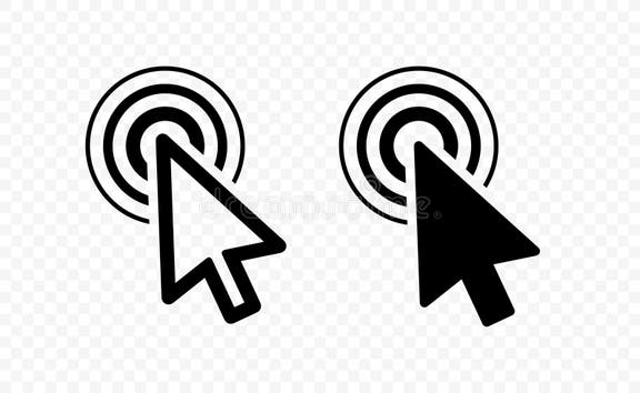 Clicking the Mouse Cursor Vector Design Stock Illustration ...