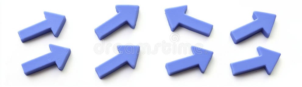 Clicking the White Cursor Arrow Causes a Different Effect. Stock Photo ...