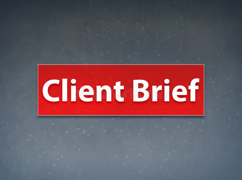 Client Brief Red Banner Abstract Background Stock Illustration ...