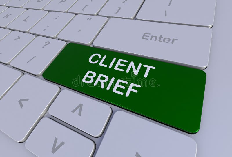 CLIENT BRIEF, Message on Keyboard Stock Image - Image of keypad, sample ...