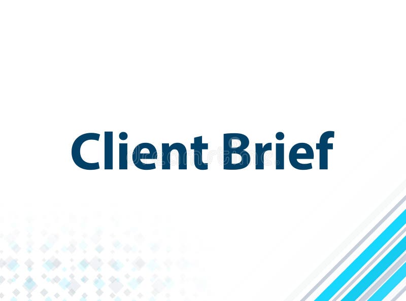 Client Brief Modern Flat Design Blue Abstract Background Stock ...