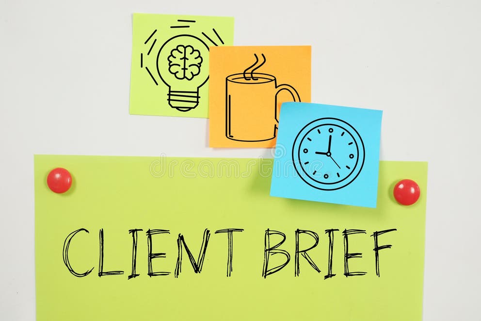 Client Brief is Shown Using the Text Stock Photo - Image of development ...