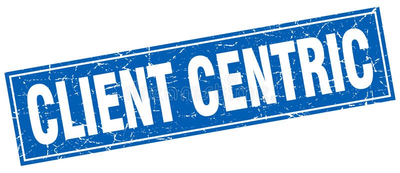 Client centric stamp stock vector. Illustration of vintage - 124939080