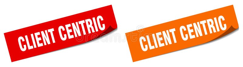 Client Centric Words Sticky Notes Diagram Mission Purpose Focus Stock ...