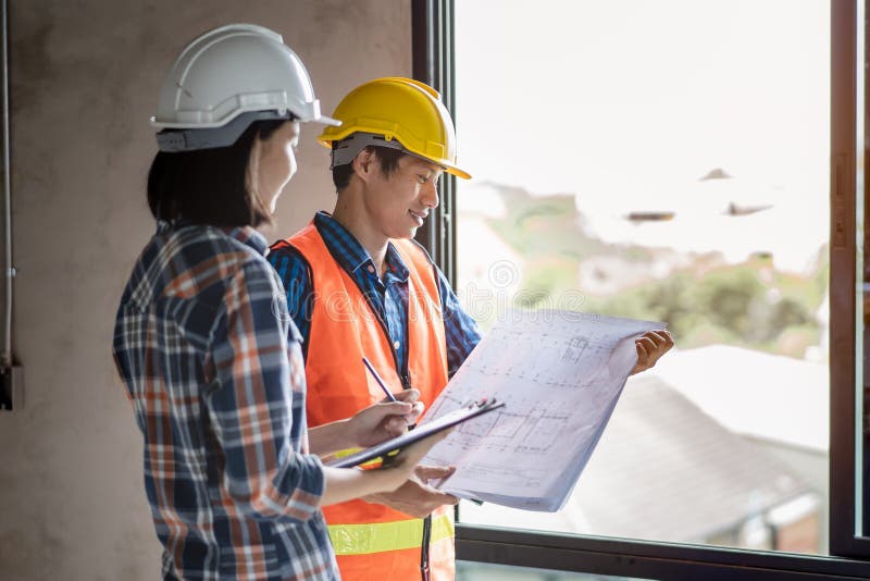 Client and contractor stock photo. Image of contractor - 96233808