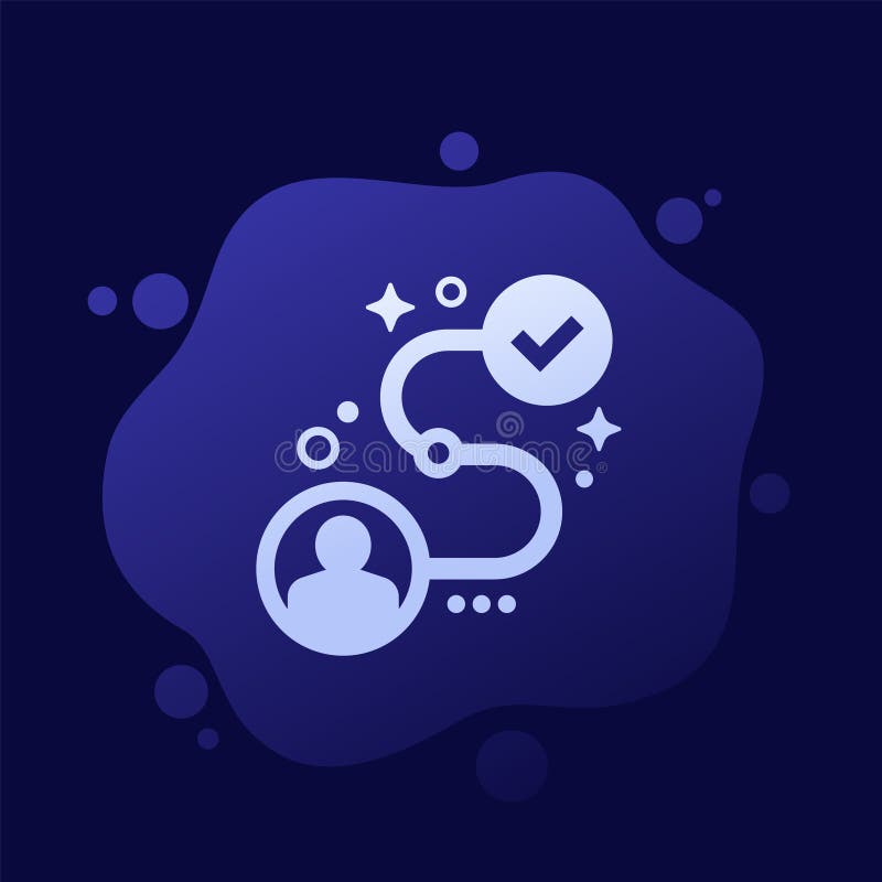 Client, Customer Journey Vector Icon Stock Illustration - Illustration ...