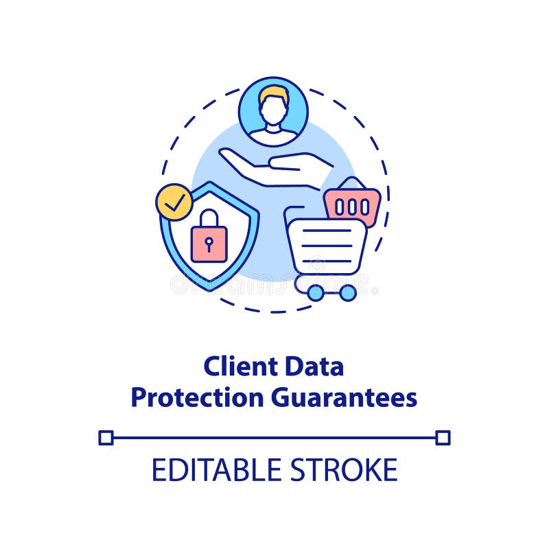 Client Data Icon Outline Vector. Customer Account Stock Vector ...