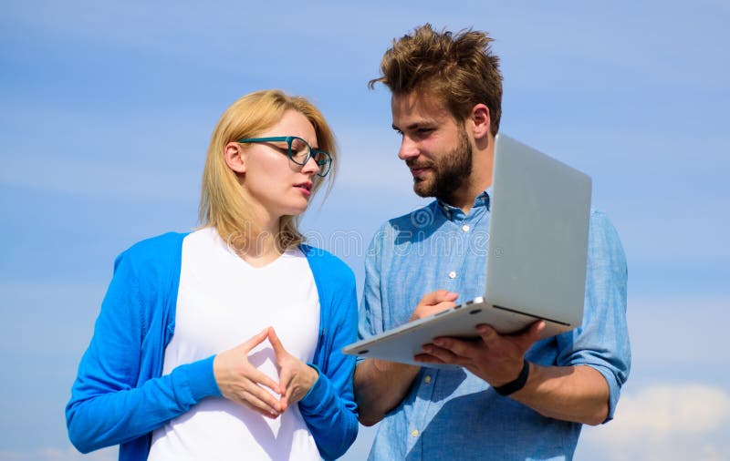 Client and Designer Discussing Project. Internet Coverage Concept ...