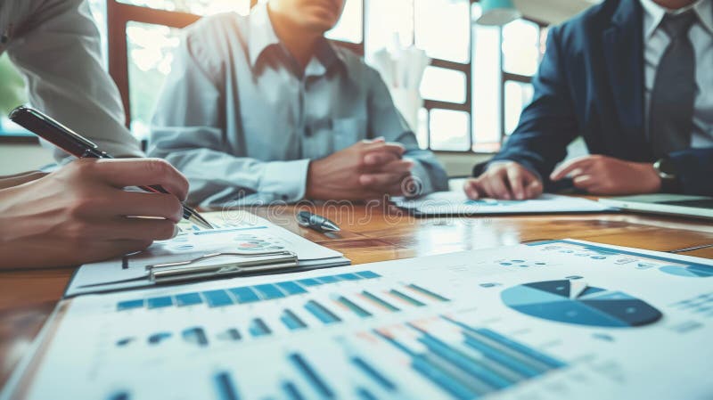 A Client Discussing Project Details with a Business Professional Stock ...