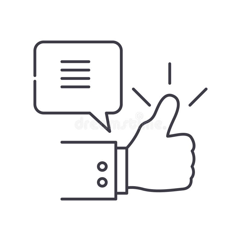 Client with Box Thin Line Icon, Delivery Logistic Service Symbol ...