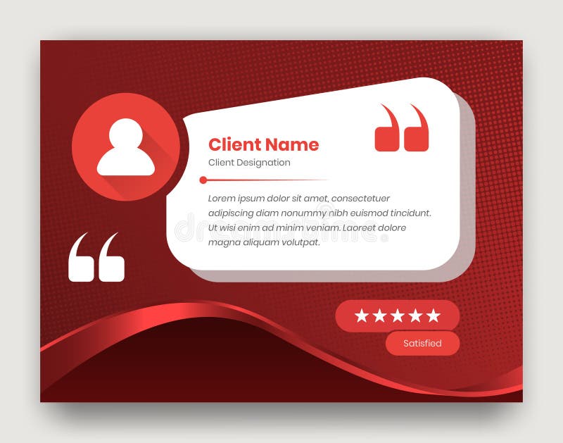 Client Feedback Presentation Dark Red Social Media Post and Web ...