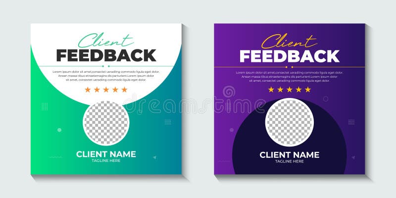 Client Feedback Review or Client Testimonials Social Media Post or Web ...