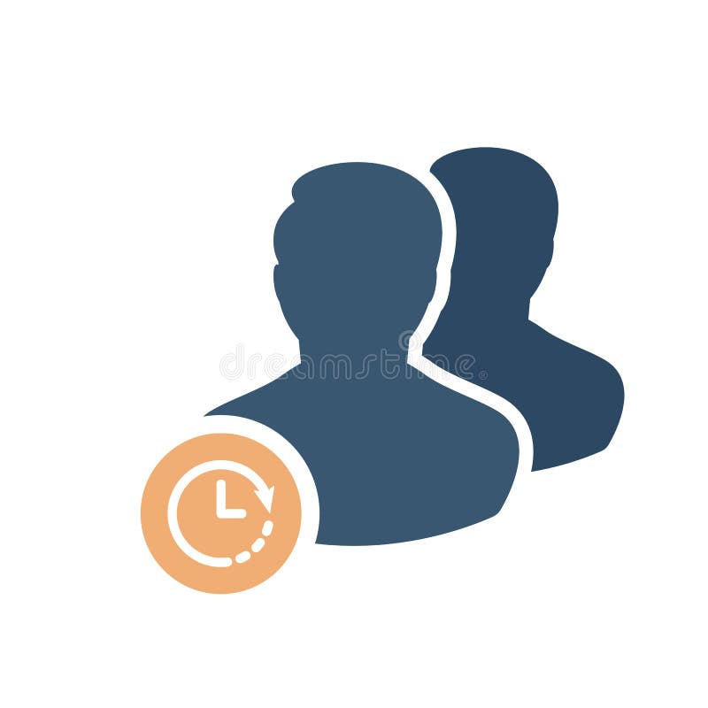 Client Icon with Clock Sign. Client Icon and Countdown, Deadline ...