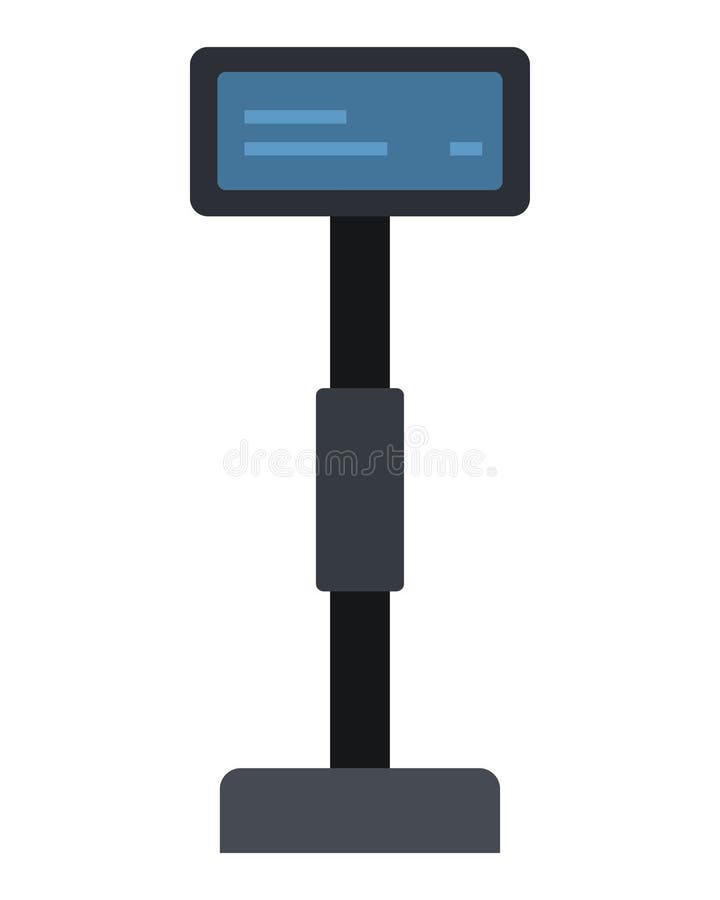 Client Indicator in the Cash Register Flat Icon Vector Isolated Stock ...