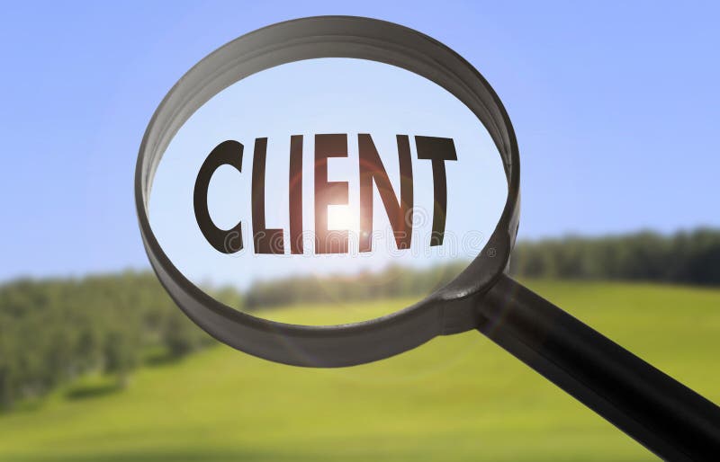 Client stock image. Image of magnification, community - 80652945