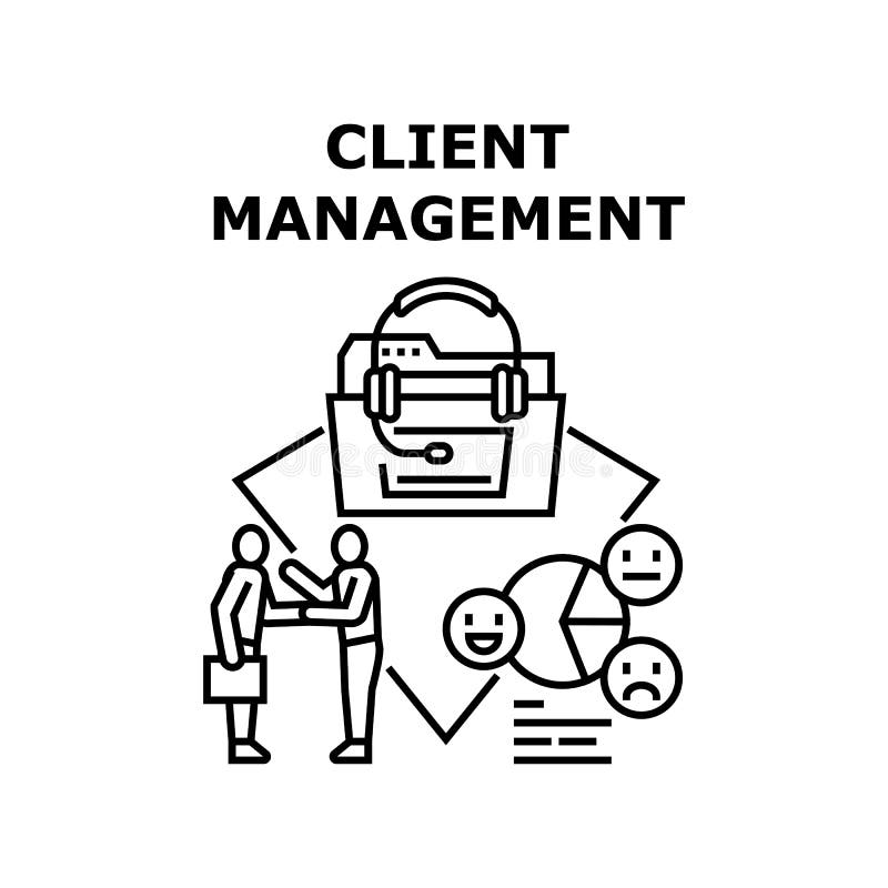 Client Management Vector Concept Illustration Stock Vector ...