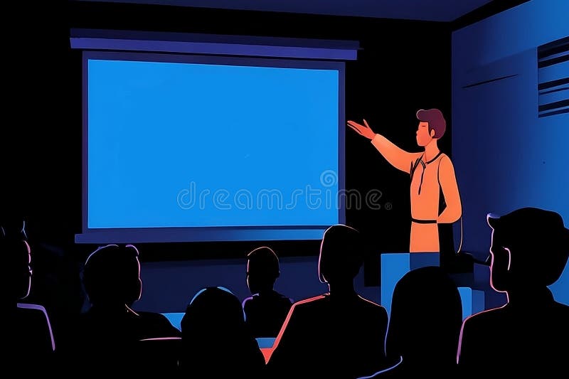 Client Presentation Preparation Stock Illustration - Illustration of ...