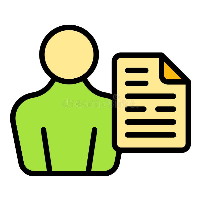 Client Profile Icon Vector Flat Stock Illustration - Illustration of ...