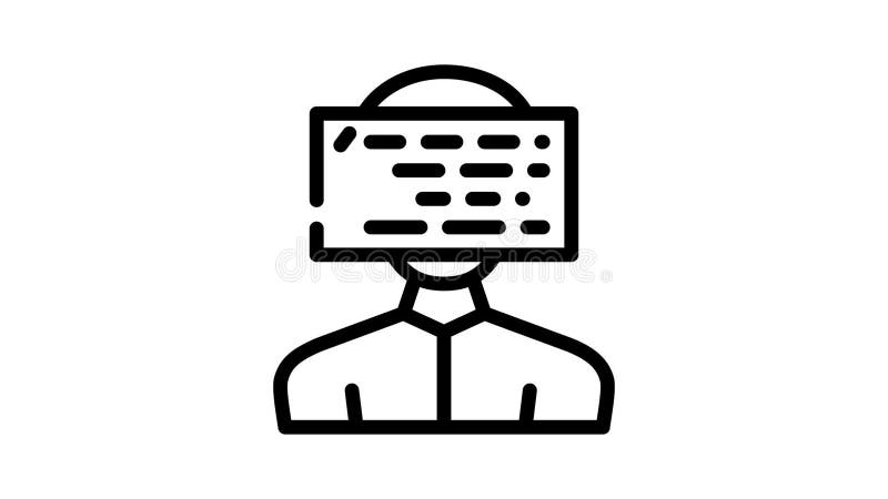 Client Programming Kyc Line Icon Animation Stock Footage - Video of ...