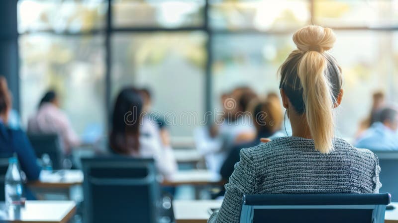 A Client Providing Feedback during a Presentation Stock Illustration ...