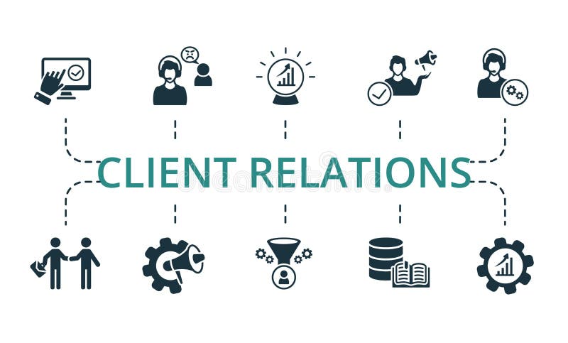 Client Relations Set Icon. Editable Icons Client Relations Theme Such ... Client Relations Set Icon. Editable Icons Client Relations Theme Such ...