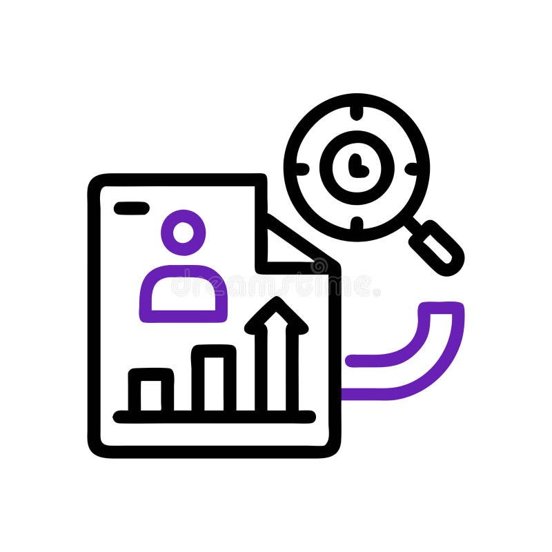 Client Retention Metrics Icon Design Stock Vector - Illustration of ...