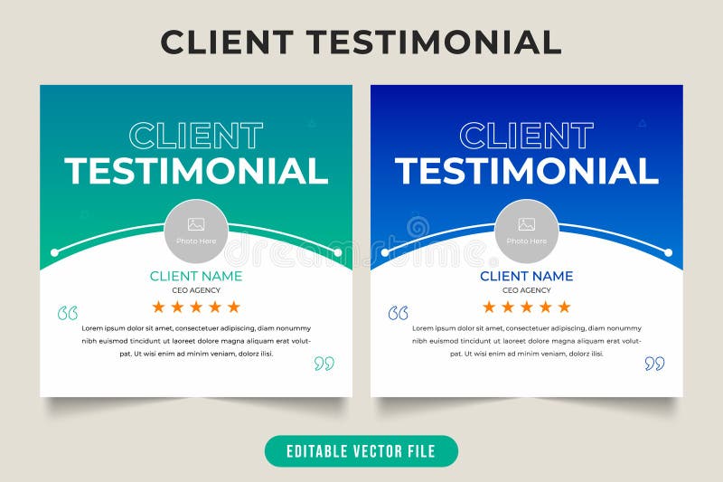 Client Review and Customer Feedback Template Stock Vector ...