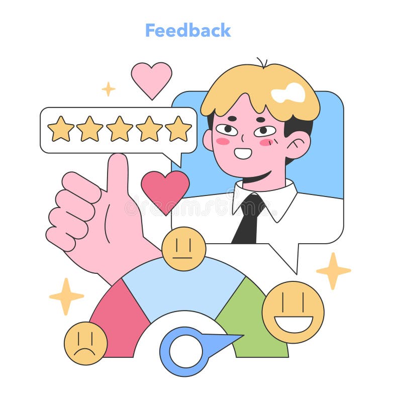 Client Satisfaction . Animated Character Giving Top Rating, Thumbs ...