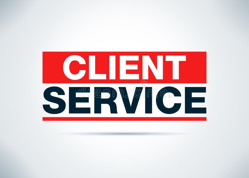 Client Service Abstract Flat Background Design Illustration Stock ...