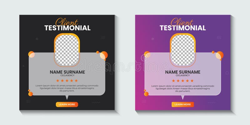 Client Service Feedback or Customer Testimonial Social Media Post or ...