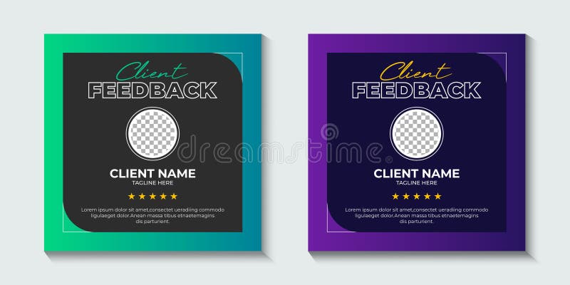 Client Service Feedback Review or Client Testimonials Social Media Post ...